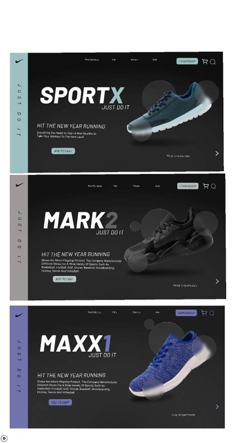 Nike Sneakers Web Ui Figma