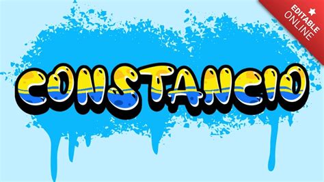 Constancio Graffiti Style Font Text Effect Generator