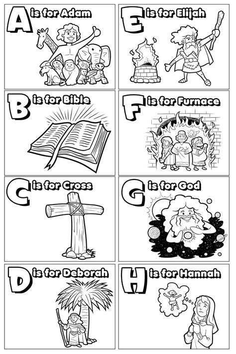Christian Abc Coloring Pages