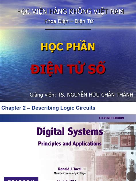 Ch 2 Describing Logic Circuits Pdf Logic Gate Digital Electronics