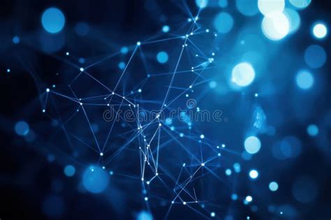 A Digital Network Illustration Featuring Interconnected Nodes And Glowing Lights Symbolizing