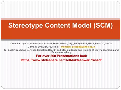 Stereotype Content Model Scm Pptx