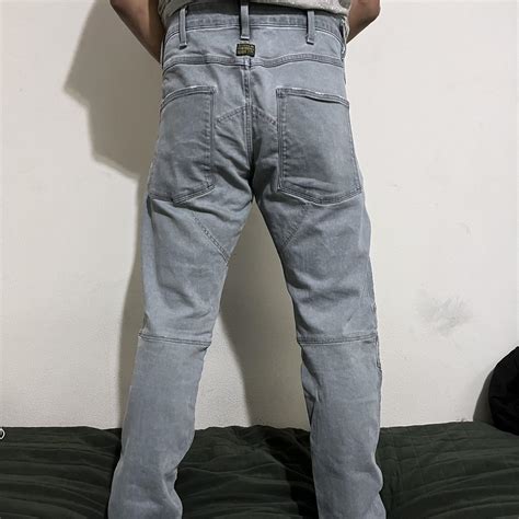 Mens G Star Grey Wash Jeans 5620 3d Slim Depop