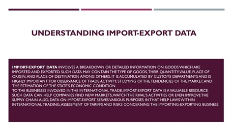 PPT Comprehensive Guide To Import Export Data Unlocking Global Trade Insights PowerPoint