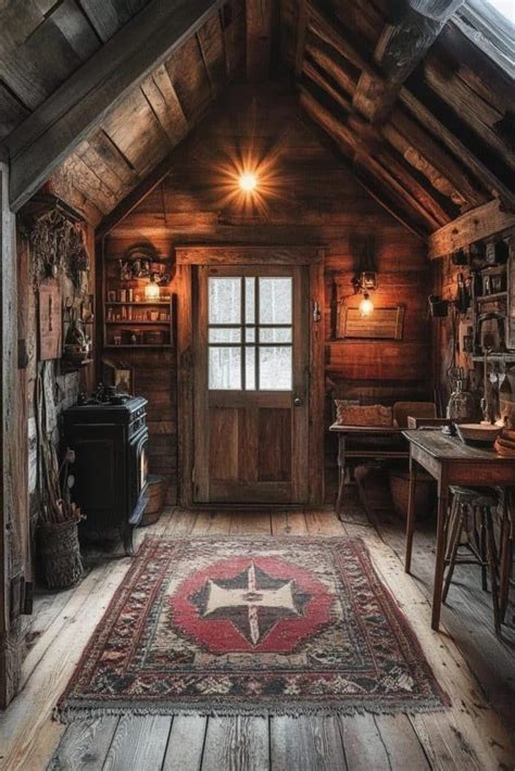 19 Rustic And Stylish Small Cabin Interior Ideas Small Cabin