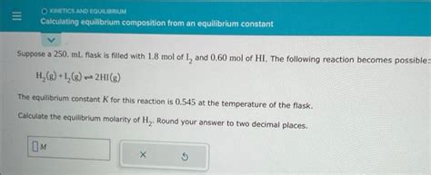 Solved Suppose A 250 Ml Flask Is Filled With 1 8 Mol Of I2