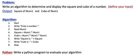 Solved Write An Algorithm To Determine And Display The