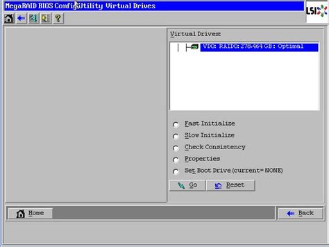 使虚拟驱动器可引导（lsi Webbios 实用程序） Sun Blade X3 2b（以前称为 Sun Blade X6270 M3）安装指南