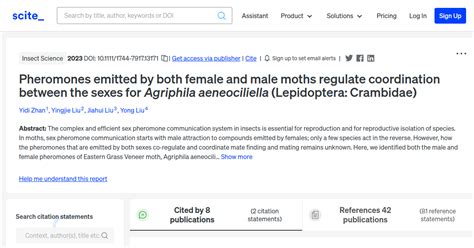 Pheromones Emitted By Both Female And Male Moths Regulate Coordination