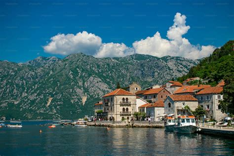 The Beautiful View Of The Medieval Town Of Perast Montenegro Photo Beach Image On Unsplash
