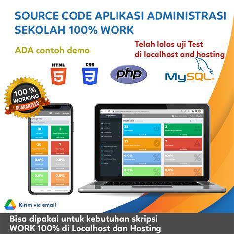 Jual Source Code Aplikasi Administrasi Sekolah 100 Work Berbasiskan