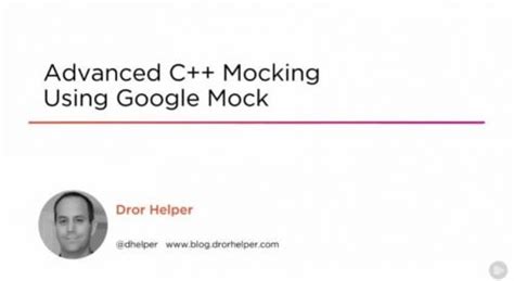 Advanced C Mocking Using Google Mock Softarchive