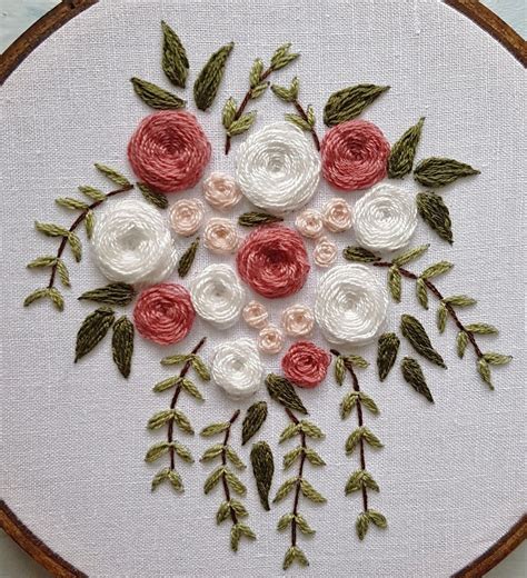 Embroidery Stitches Flowers