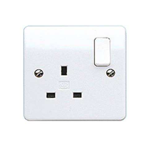 Mk 13 Amp 1 Gang Switched Socket White Collect Or Delivery