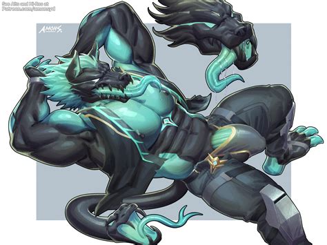 Rule Amon Sydonai Anthro Big Pecs Black Body Bodily Fluids Bulge Canid Canid Demon Canine