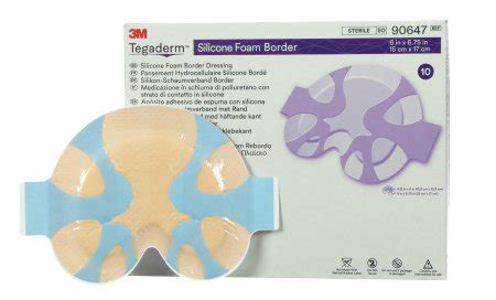3m 90647 Tegaderm Silicone Foam Small Sacral Dressing With Border 6