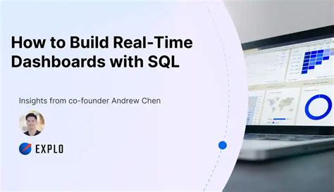 Explo How To Build Real Time Dashboards With Sql Databases