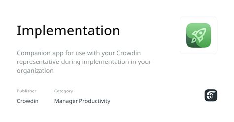 Implementation Crowdin Marketplace