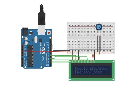 Circuit Design Pantalla Lcd Tinkercad