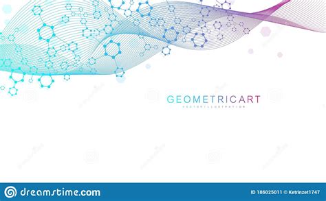 Modern Futuristic Background Of The Scientific Hexagonal Pattern Virtual Abstract Background