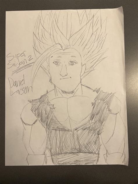 Another Daniel Larson X Dragon Ball Drawing This Time Its Ssj 2 R