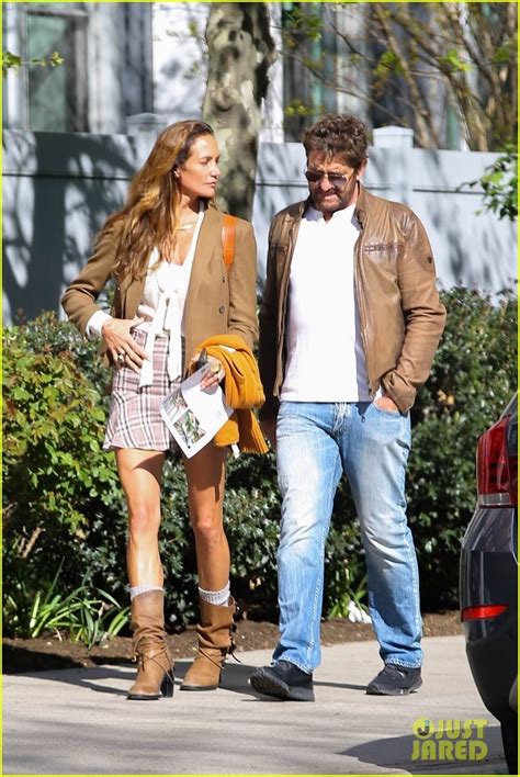 Gerard Butler And Girlfriend Morgan Brown Make Rare Appearance Out In Nyc