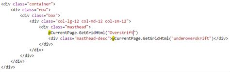 umbraco grid output