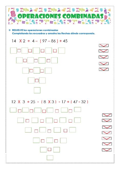 Operaciones Combinadas Online Pdf Exercise For Tercero De Primaria Operaciones Combinadas