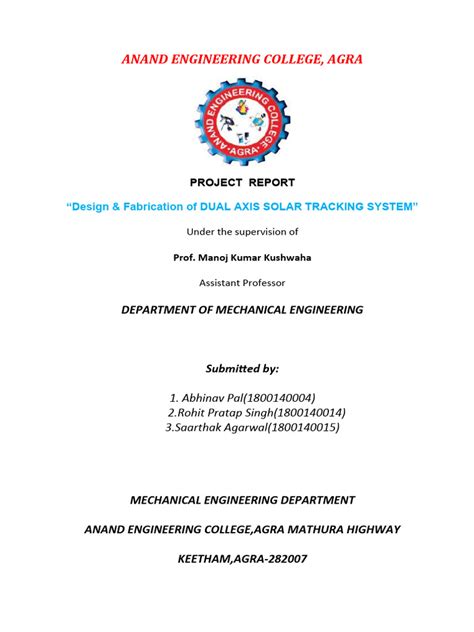 Design And Fabrication Of Dual Axis Solar System Pdf Photovoltaics Electric Motor