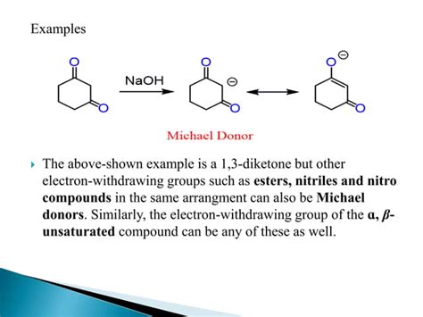Michael Addition Reaction Pptx Chemistry Science