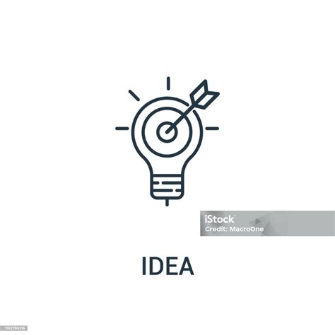 Idea Icon Vector From Ads Collection Thin Line Idea Outline Icon Vector Illustration Linear