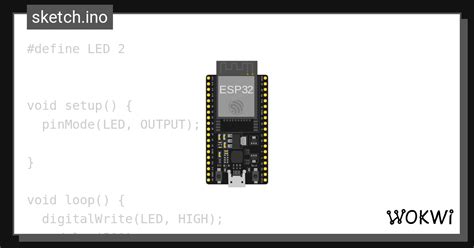 Blink Led Wokwi Esp32 Stm32 Arduino Simulator