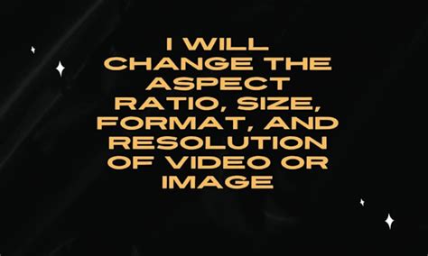 Change The Aspect Ratio Size Format And Resolution Of Video Or Image By Searce Fiverr