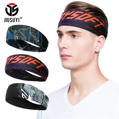 스포츠 요가 Sweatband 탄성 헬스 클럽 사이클링 러닝 농구 머리띠 육상 헤어 밴드 붕대 남자 여름 Turband