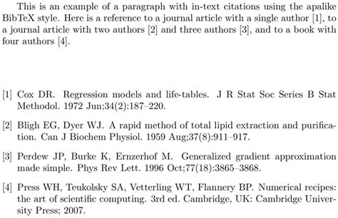 Bibtex Vancouver Bibliography Style [examples]
