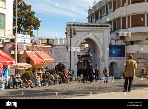 Tangier Morocco March 23 2014 Ancient Gate To Medina Of Tangier