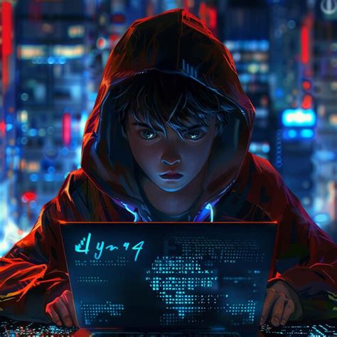 A Hackers Latenight Coding Session Premium Ai Generated Image