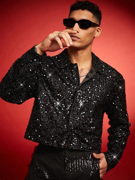 Camicia Casual Da Uomo A Maniche Lunghe Con Bottoni E Decorazioni Con