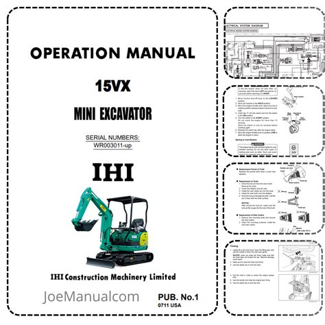 Ihi 15vx Excavator Operation And Maintenance Manual
