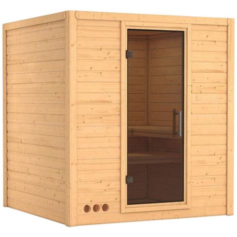KARIBU Sauna »Sindi«, für 4 Personen, ohne Ofen - beige hier kaufen bei ...