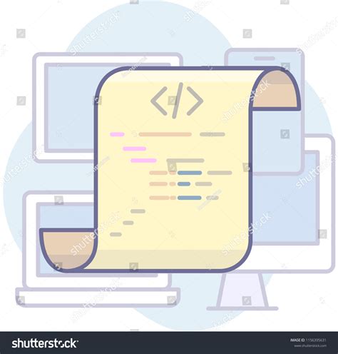 Vector Program Code Image Stock Vector Royalty Free 1156395631
