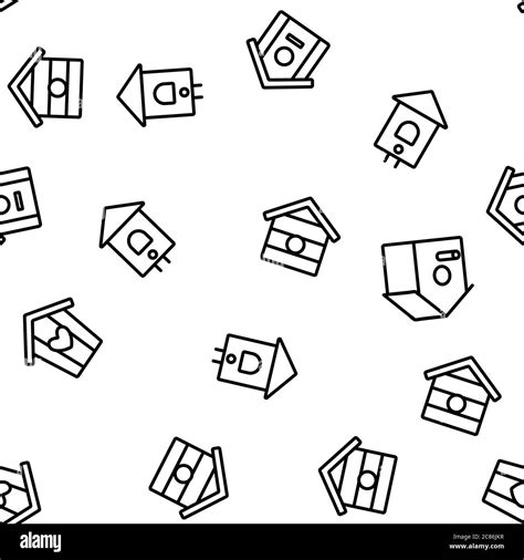 Bird House Vector Seamless Pattern Stock Vector Image And Art Alamy