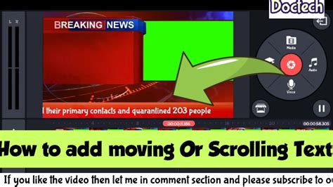 How To Add Moving Or Scrolling Text In Kinemaster In Android Mobile
