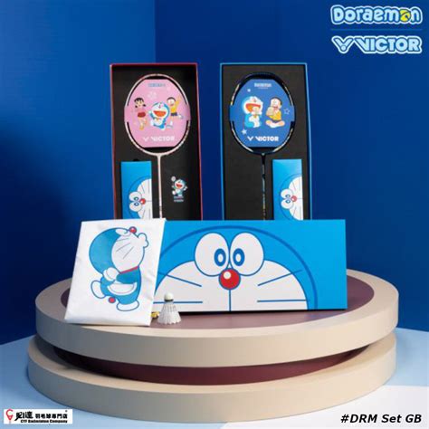 Victor X Doraemon Racket T Box Drm Set Gb Cyf Badminton Company