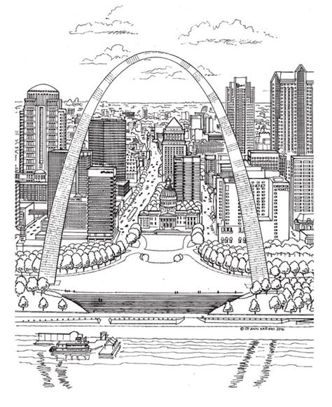How To Draw The Gateway Arch Gateway Arch Step By Step Drawing Guide By