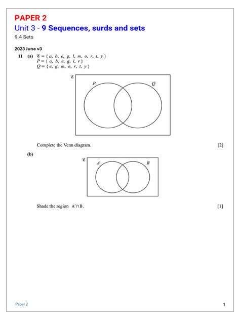 Sets Igcse Extended Pdf