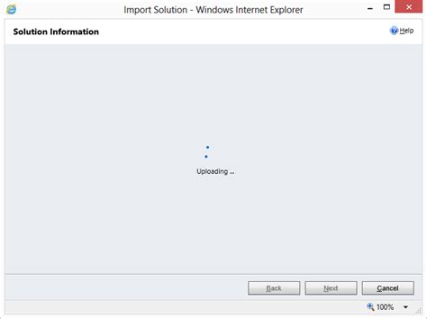 Dynamics Crm 2011 Import Solution Hangs Before Showing Solution Information Stack Overflow