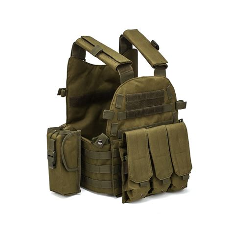 Military Tactical Vest Plate Carrier Molle Style Vest With Pockets
