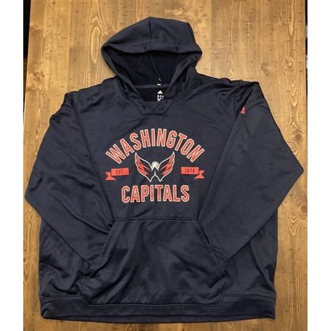 Washington Capitals Hoodie Size Mens 3xl Nhl Dark Depop