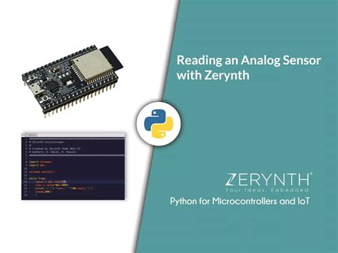 how to read an analog sensor with zerynth python for iot